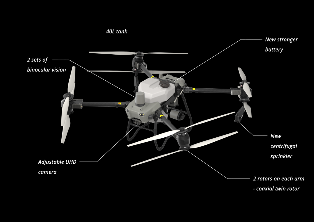 DJI Agras T50 drone - Enterra